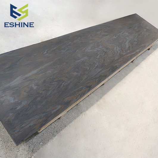 Eshine 3.66m 20mm Solid Surface Butcher Block Black Marble Kitchen Countertops | Eshine Stone